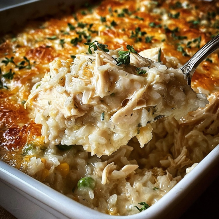 Deliciously Easy Creamy Chicken & Rice Casserole Recipe - Lalytarecipes.com