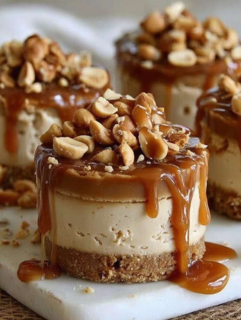 Indulgent Peanut Butter Caramel Mini Cheesecakes: A Delightful Dessert ...