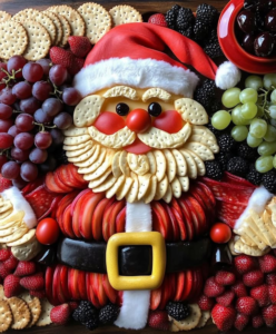 Santa Cheese and Fruit Board - Lalytarecipes.com